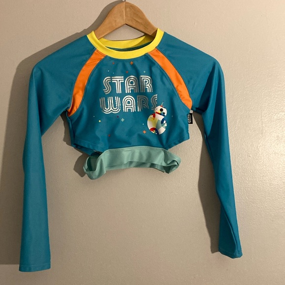 Disney | Swim | Star Wars Cropped Rash Gaurd | Poshmark